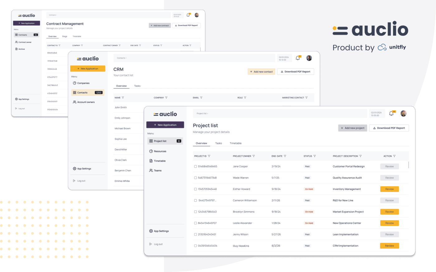 Unitfly Announces Launch of New Product: Meet Low-Code Platform Auclio - Unitfly